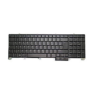 Laptop Keyboard for Alienware Area-51m A51M Germany GR Black with Backlit New