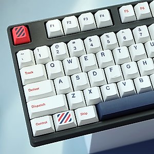 UniCusMech PBT Cherry Profile 141 Keys keycap Set Dye Sublimation ANSI Layout Keycap for Mechanical Gaming Keyboard Cherry MX Switch (Pakage)