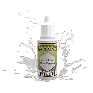 The Army Painter Anti Shine Matt Varnish for Miniature Painting - After Quickshade Matte Top Coat Acrylic Varnish for Miniatures - Matte Finish for Acrylic Model Paint, 18ml, Dropper Bottle