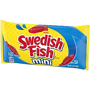 SWEDISH FISH Mini Soft & Chewy Candy, Easter Candy, 24 - 2 oz Bags