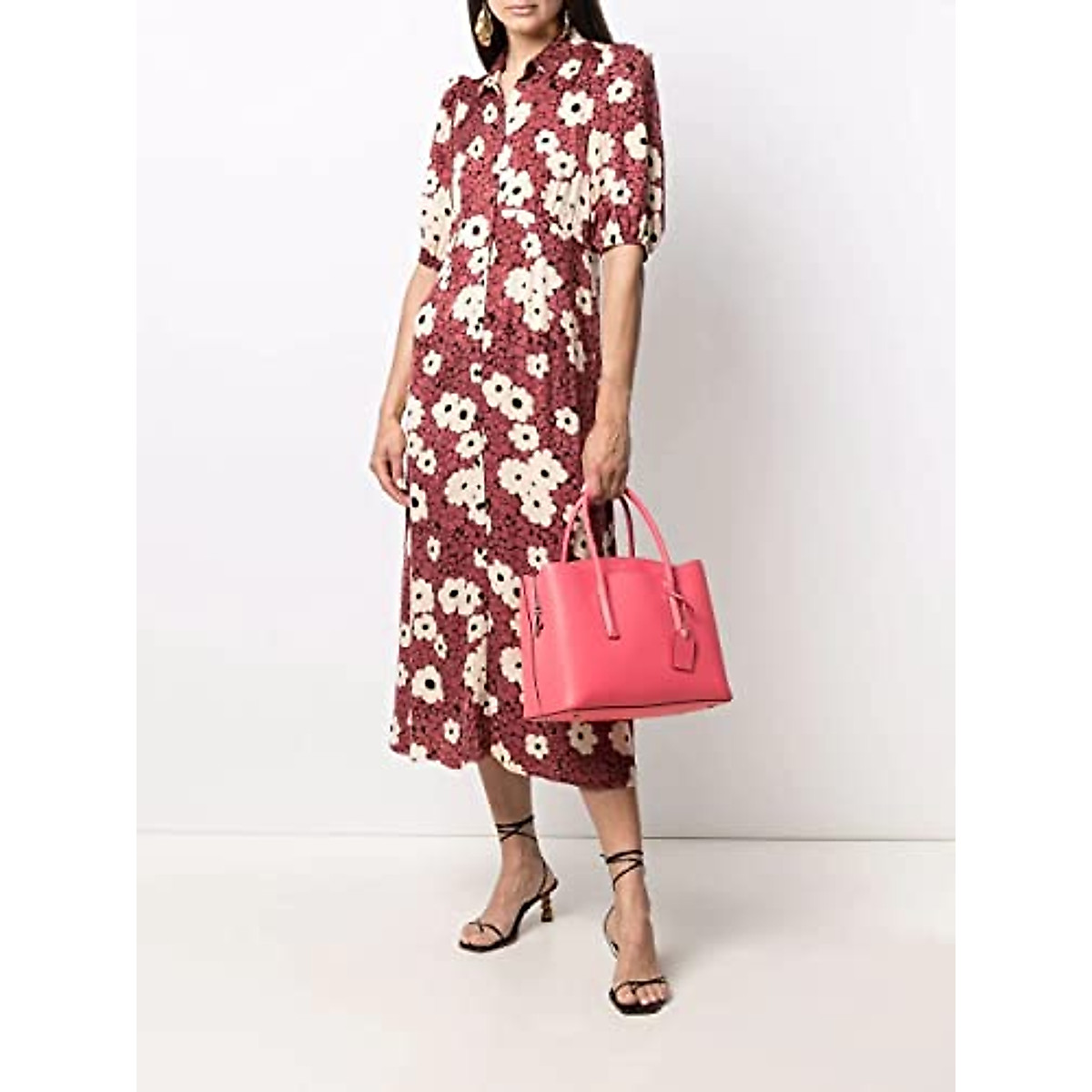 Kate Spade New York Women's Margaux Large Satchel, Bright Carnation