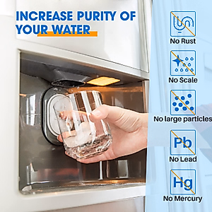 PUREPLUS 4396508 Refrigerator Water Filter, Replacement for EDR5RXD1, EveryDrop Filter 5, 4396510, 4392857, Kenmore 46-9010, 9085, LC400V, WF-NLC240V, RFC0500A, WF285, W10186668, 3Pack