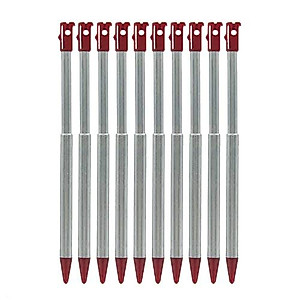 Assecure Metal Extendable Stylus for 2012 Nintendo 3DS - 10 Pack Red | ZedLabz