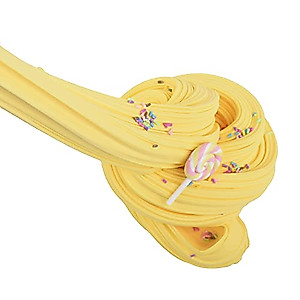 Lollypop Butter Slime, Yellow Scented Slime, Stress Relief Toy for Girls and Boys, for Kids Education, Party Favor, Super Soft and Non-Sticky(7oz 200ML)
