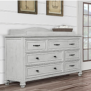 Evolur Madison Double Dresser in Antique Grey Mist