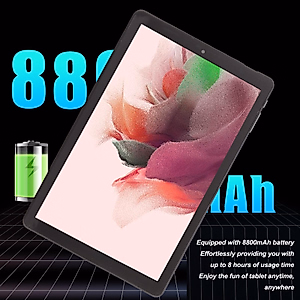 DAUERHAFT WiFi Tablet Dual Box Speakers 10.1 Inch Digital Tablet 4GB RAM 64GB ROM 8 Core 2 in 1 for Reading Games (US Plug)