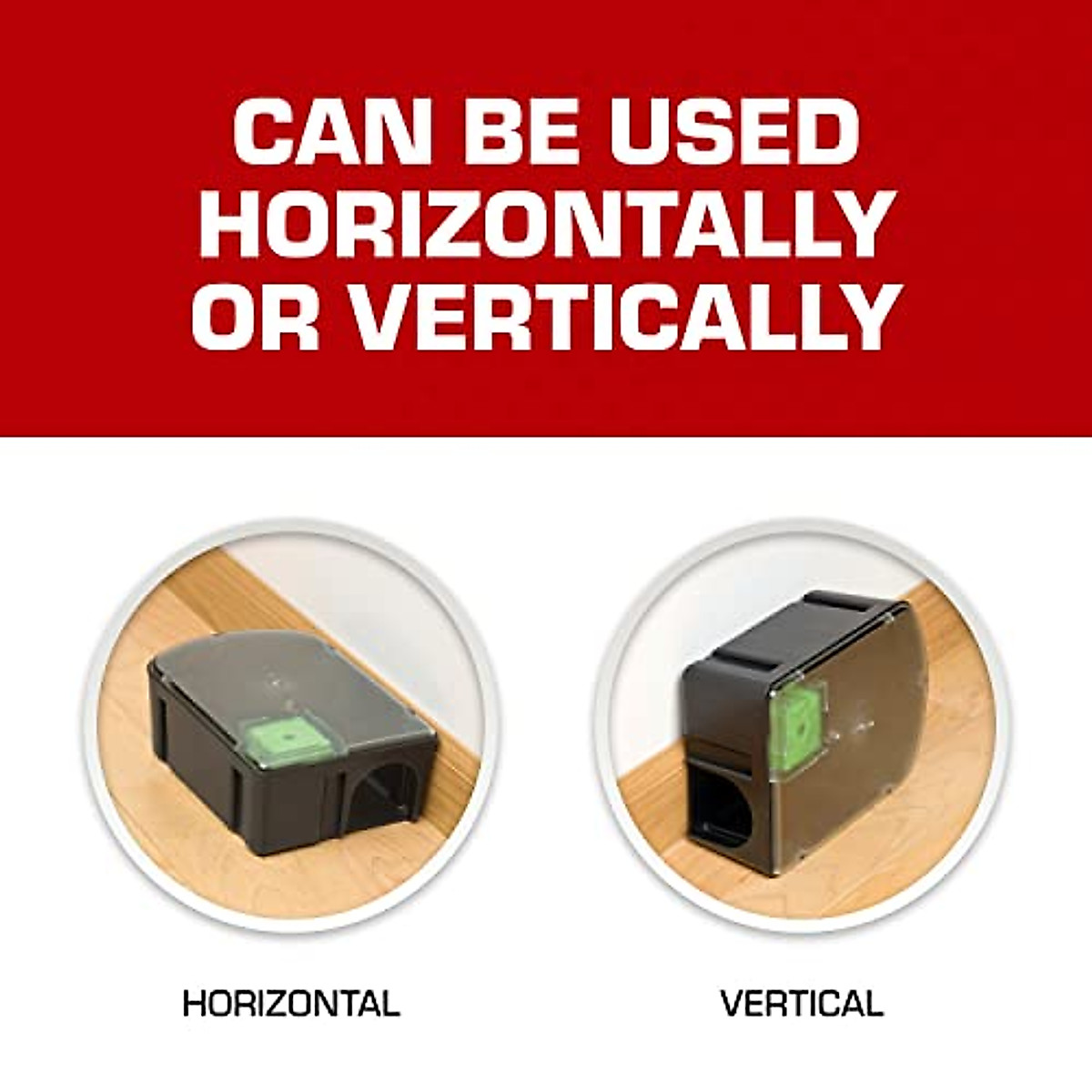 Tomcat Rat and Mouse Killer Disposable Stations for Indoor/Outdoor Use: Child and Dog Resistant, Pre-Filled, Easy Monitoring, 2-Pack