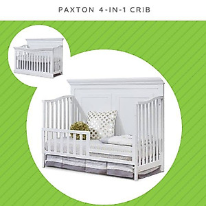 Toddler Bed Safety Guard Rail Conversion Kit 136 for Sorelle Cribs | See Description for List of Compatible Cribs (White)