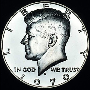 1970 S Silver Kennedy Half Dollar - Exceptional Coin - US Mint Gem Proof -