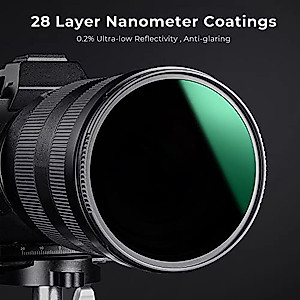 K&F Concept 49mm ND1000 (10-Stop Fixed Neutral Density Filter) ND Lens Filter, 28 Multi-Layer Coatings Waterproof Scratch Resistant Super Slim for Camera Lens (Nnao-X Series)