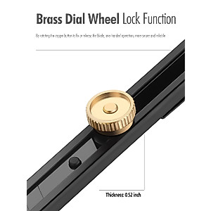 FantastiCAR 2-Pack Snap-Off Retractable Utility Knife, with Brass Dial Wheel Manual-Lock for Precision Trimming Cutting Jobs (60 Degree and 30 Degree Blade)