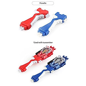 Battling Tops Box Set, Burst Gyro Toys 12 Spinning Tops + 2 Launchers + Stickers Combat Battling Game with Portable Box Gift for Kids Children Boys 499