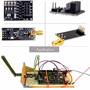 MakerFocus 3pcs NRF24L01+PA+LNA Wireless Transceiver RF Transceiver Module 2.4G 1100m with Antenna and 3pcs NRF24L01+ Breakout Adapter with 3.3V Regulator on-Board for Ar duino