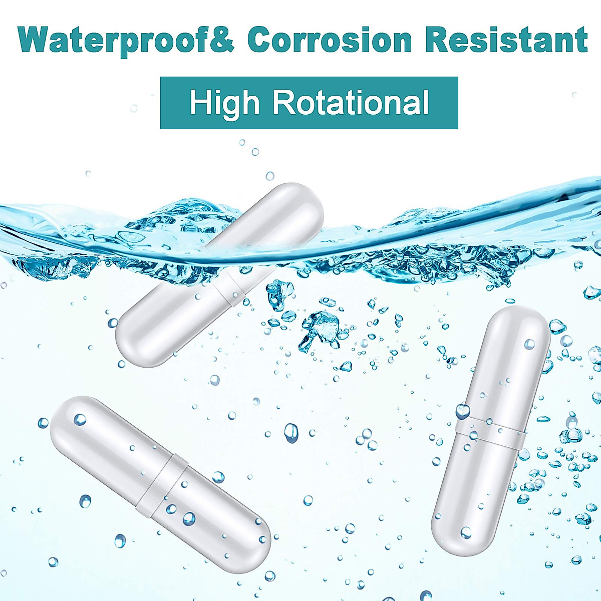 Magnetic Stir Bar White Stir Rod Magnetic Stir Plate with Ring Shape Magnet Stirrer Mixer Stirring Bar for Laboratory (16 Pieces,35 mm/ 1.38 Inch)