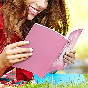 DIYFLASH Pink Axolotl Book Covers for Paperbacks Custom School Supplies for Teen Girls Animal Print Book Protector for Your Textbooks From Scratch, Moisture or Bump