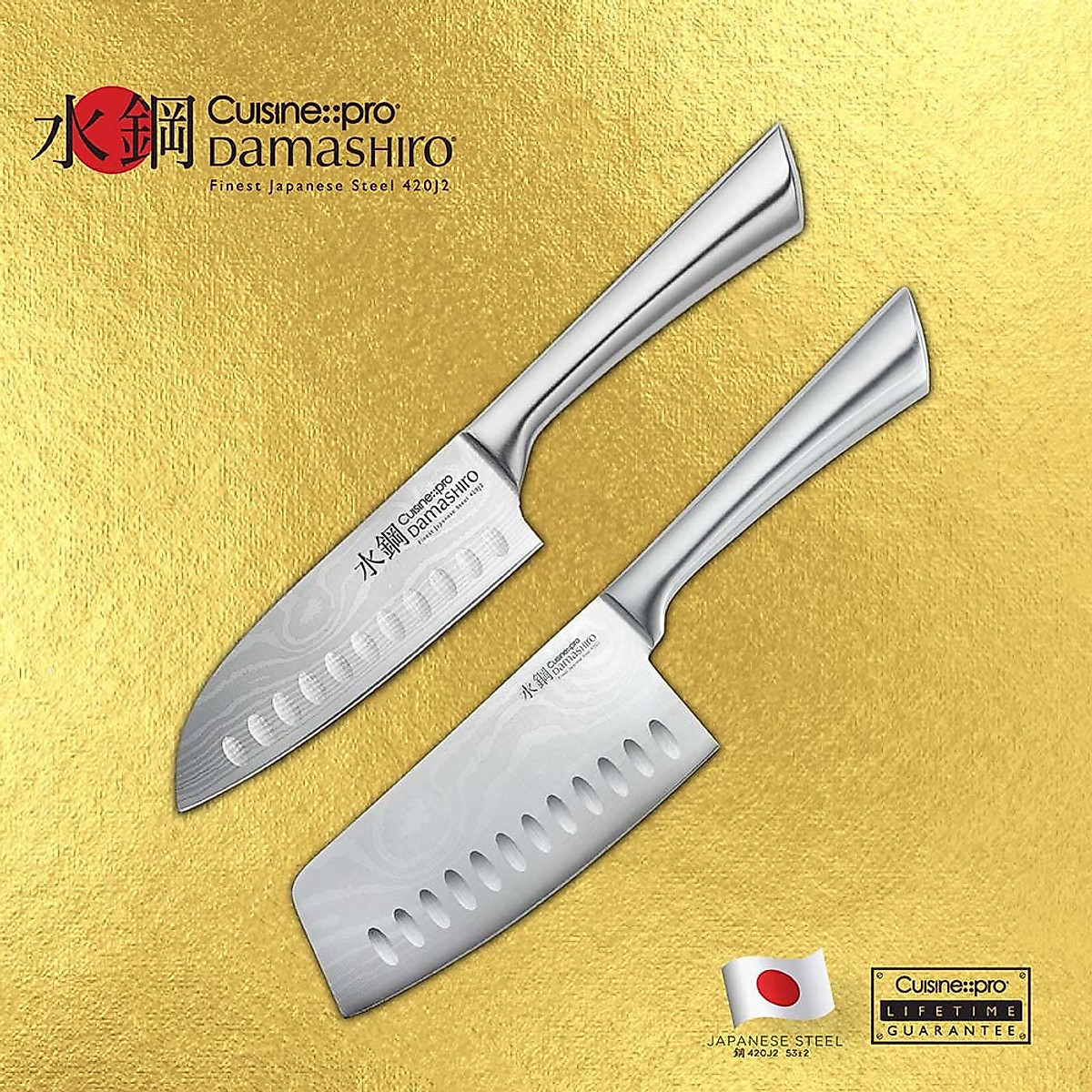 Cuisine::pro® Steel Damashiro Mini Santoku & Cleaver Try Me