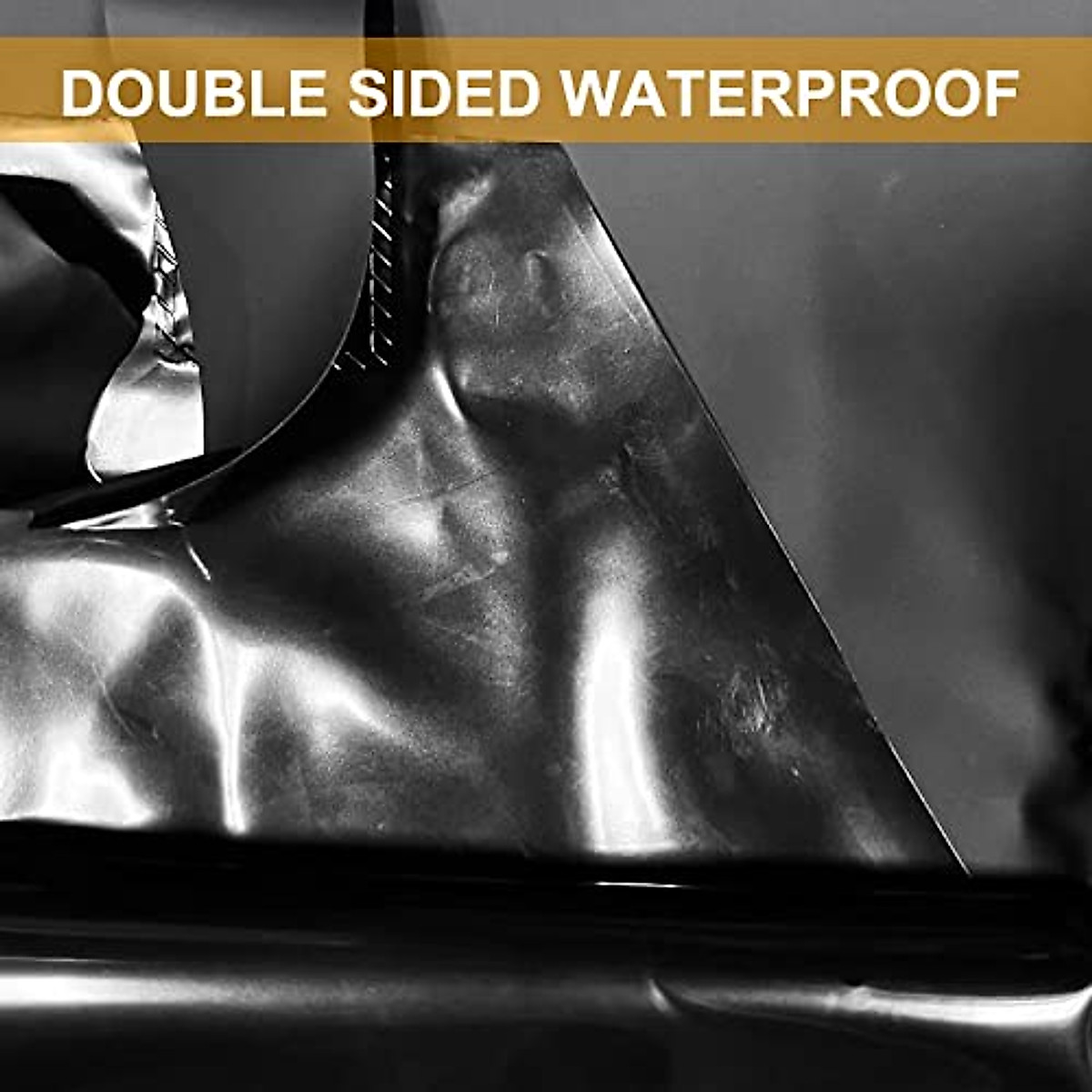 ELEBOX Waterproof Oil Proof Bib Apron Utility Apron Chemical Resistant Apron with Sleeve Work Apron Ultra Lightweight