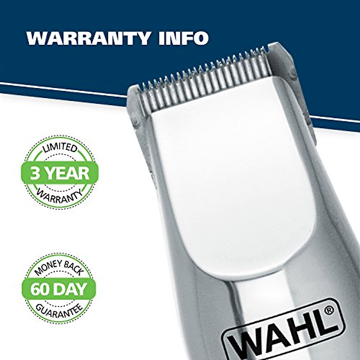 Wahl Groomsman Rechargeable Beard Trimming kit for Mustaches, Nose Hair, and Light Detailing and Grooming with Bonus Wet/Dry Electric Nose Trimmer – Model 5622