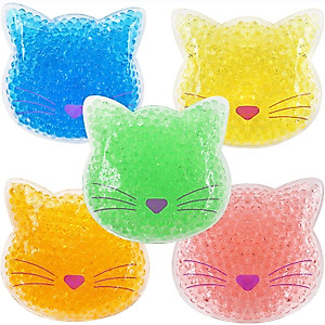 HI FINE CARE 5 Pcs Boo Boo Ice Pack, Kid Reusable Ice Pack, Auxiliary Fever Reduction, Hot Cold Pack for Kids Injuries, Wisdom Teeth, Baby Colic, Gas and Upset Stomach, Pain Relief, Fever, Headaches