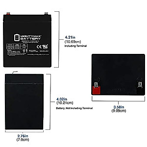 Mighty Max Battery 12V 5AH Replaces PS1250 + 12V Solar Panel Charger