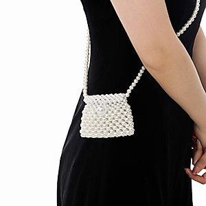 Grandxii Mini Pearl Small Purse Coin bag Crossbody Bag Shoulder Bag For Women And Girl