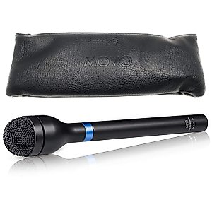 Movo HM-M2 Dynamic Omnidirectional Handheld Interview Microphone with 3-Pin XLR Connector