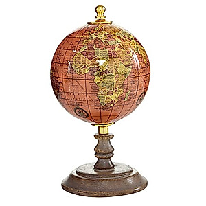 Deco 79 Metal Small Globe, Set of 4 4"W, 7"H, Multi Colored