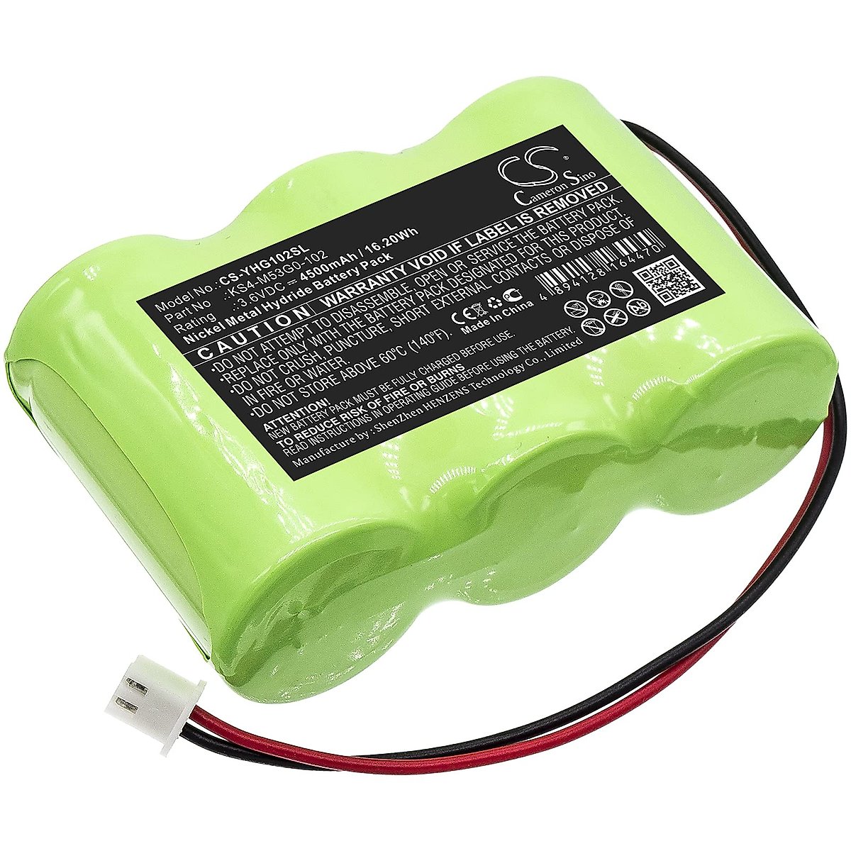 Replacement Battery for N3000CR-3YA KS4-M53G0-102 KS4-M53G0-101 KS4-M53G0-200,Compatible with Yamaha RCX143 RCX142 RCX144 RCX143 Robot Controllers PRCX RCX40 Robot Controllers Battery (4500mAh)