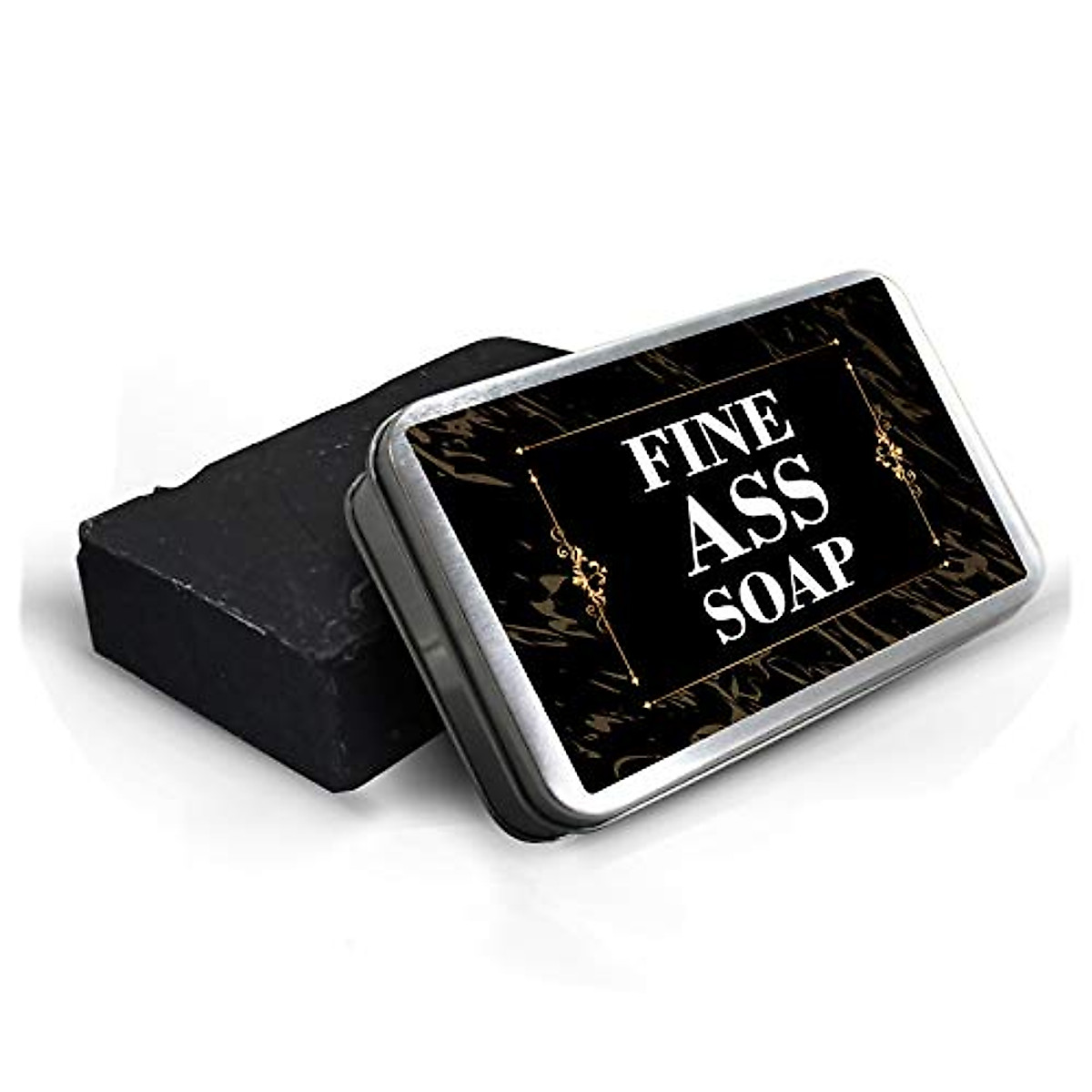 Fine Ass Soap - Novelty Bath Soap for Men and Women - Black soap, Handcrafted, Made in the USA, Contains activated charcoal