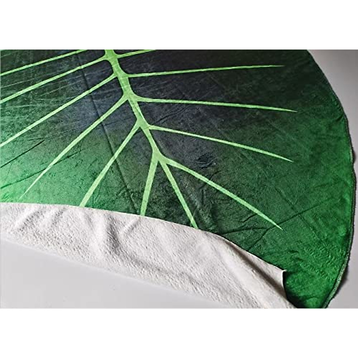 Dyto Leaf Blanket Green Plant Throw Blankets Wrapping Towel Realistic Decorative Floral Blankets for Sofa Bed Beach Towel let Throw, 60x80in