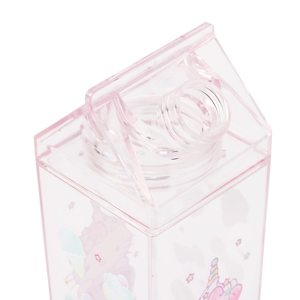 Silver Buffalo Sanrio Hello Kitty Plastic Milk Carton Bottle, 16.2 Ounces