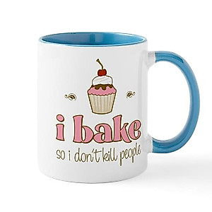 CafePress I Bake So I Don't Kill People Mug Ceramic Coffee Mug, Tea Cup 11 oz