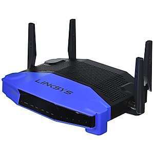 Linksys WRT1900AC Dual-Band+ Wi-Fi Wireless Router with Gigabit & USB 3.0 Ports and eSATA, Smart Wi-Fi Enabled to Control Your Network from Anywhere