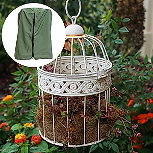 Balacoo Small Bird Cage Covers - Parrot Cage Protective Cloth Windproof Waterproof Shield Guard Classic Round Dome Top for Small Bird Cage