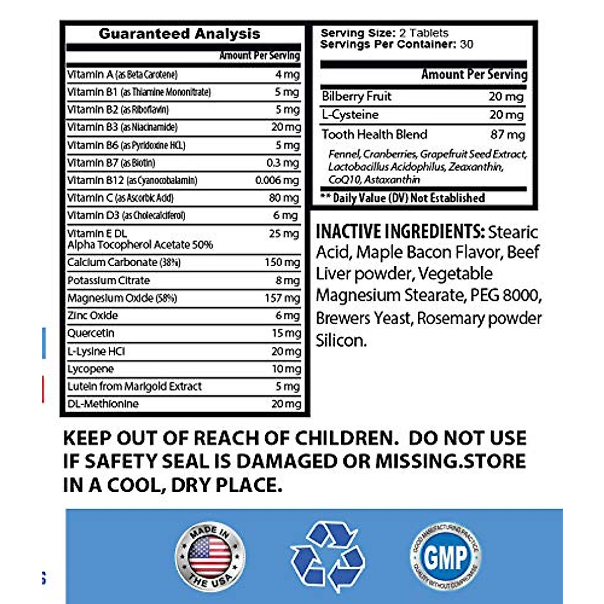 I LOVE MY PETS LLC Oral Care for Cats - CAT Teeth Health Complex - Advanced Care Formula - cat Vitamin c - 180 Treats (3 Bottles)