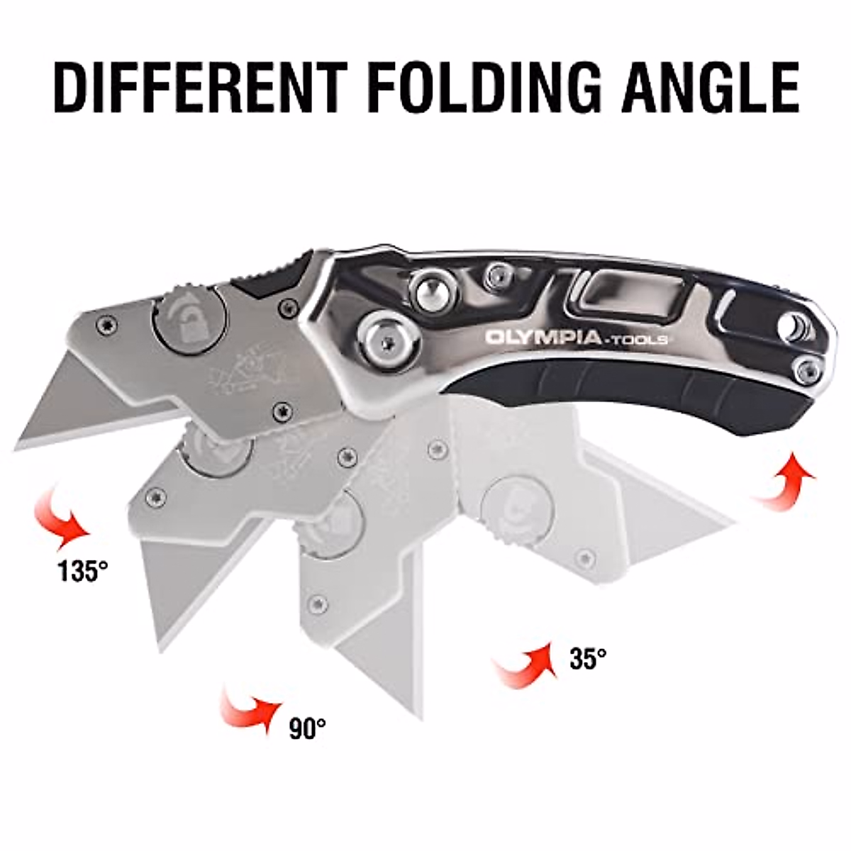 Olympia Tools 33-125 Turbofold Stainless Steel Utility Knife