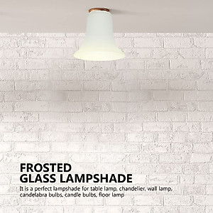 Beaupretty Glass Lampshade Glass Light Covers Bell Shaped Lampshade Ceiling Light Shade Wisteria Lamp Ceiling Lamp Light Shell Bedside Lamp Shade Chandalier Branches White Chandelier Shade