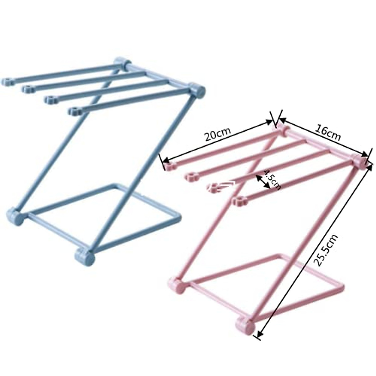 WHZAZGW Home Kitchen Countertop Dishcloth Drying Rack Foldable Kitchen Rag Rack, Towel Bar Rack, Desktop Waterlogging Rag Holder