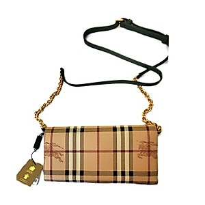 BURBERRY Haymarket Henley Wallet on Chain