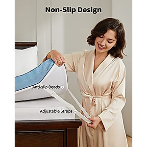 Perlecare 3 Inch Memory Foam Mattress Topper Twin, Bamboo Carbon Foam & Gel-Infused Memory Foam, Medium Firm Mattress Topper with Removable Soft Cover, Twin Bed Topper for Back Pain