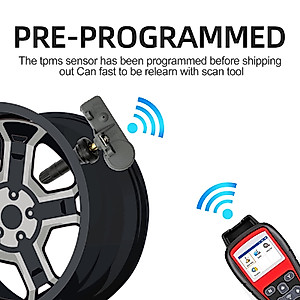 NEWHOW 9L3Z-1A189-A Replacement Tire Pressure Monitoring System (TPMS) Sensors 315MHz Compatible with Ford F150, F250, F350 (2009-2014) Replaces: DE8T-1A180-AA, TPMS12 Set of 4