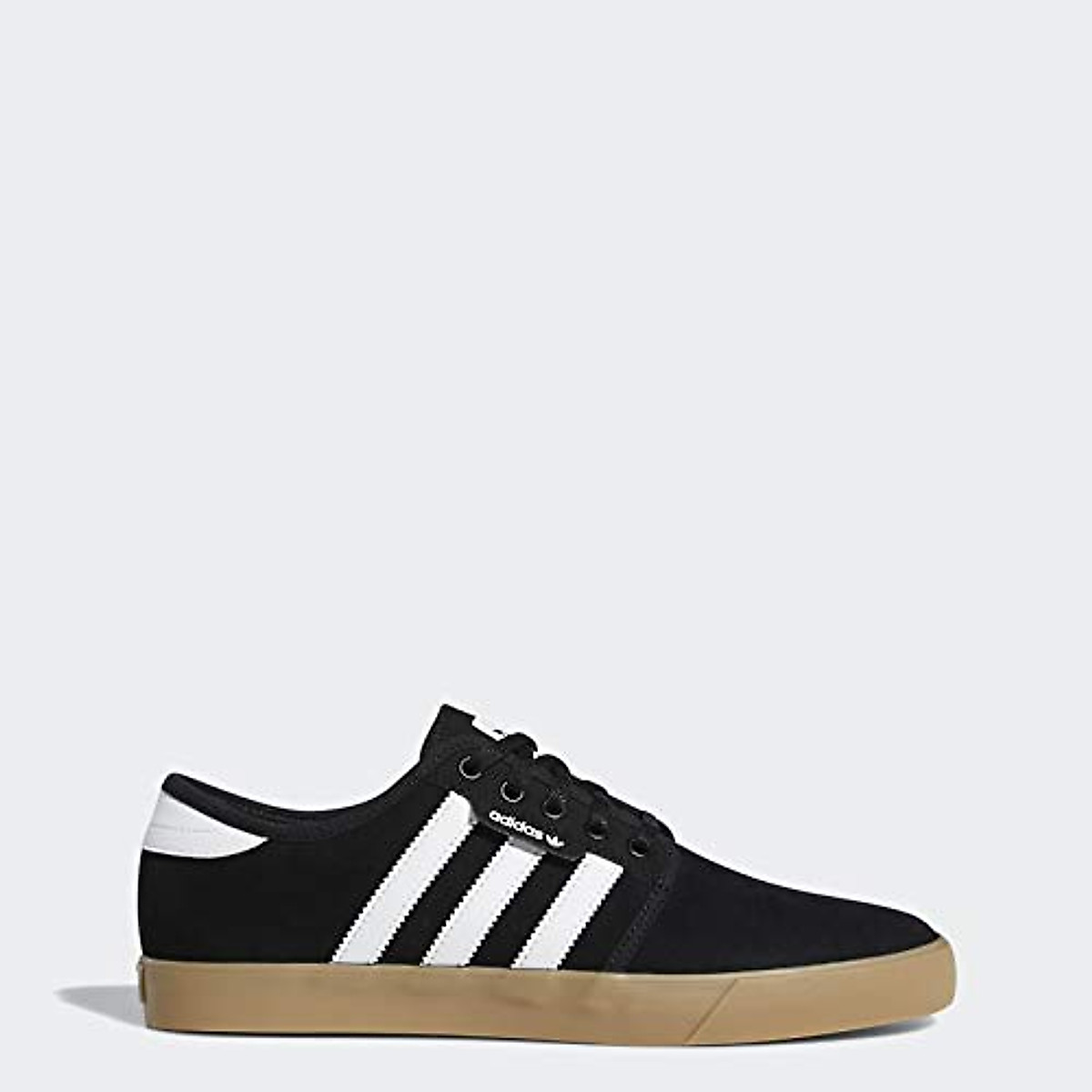 adidas Originals Men's Seeley Sneaker, Black/White/Gum, 8