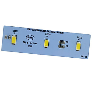 SW-BX02B Refrigerator LED Light Strip Bar fits for Electrolux Frigidaire Refrigerator LED Light Board,Replacement Refrigerator LED Light Module ZBE2350HCA SW-BX02B Repair Part (1pcs)