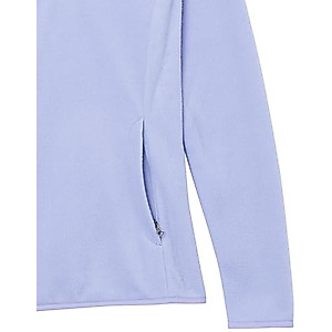 Amazon Essentials Women's Classic-Fit Long-Sleeve Quarter-Zip Polar Fleece Pullover Jacket - Discontinued Colors, Lilac, Large