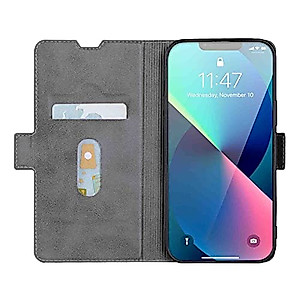 BANLEI2U Phone Cover Wallet Folio Case for Oppo REALME 7 PRO, Premium PU Leather Slim Fit Cover for REALME 7 PRO, Shock Resistance, White