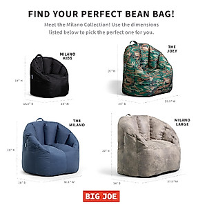 Big Joe Milano Outdoor Beanbag Chair White Marine