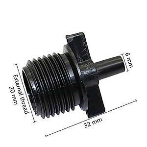 VIEUE Garden Drip Irrigation System Accessories 360-degree Multi-Nozzle Nozzles for Vertical Spraying in Agricultural Greenhouses, 1 Piece of Suspension Nozzle Water Mister (Color : Green)