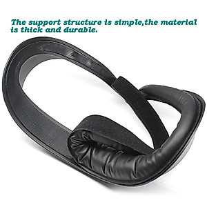 VR Facial Interface Bracket PU Leather Foam Face Pad Replacement Protective Lens Cover for Oculus Quest 2 VR Headsets Comfortable Sweat-Proof