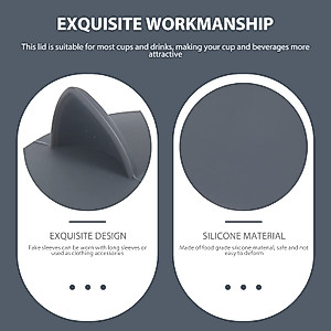 3pcs Cup Lid Silicone Lids for Cups Coffee Mug Lid Glass Coffee Tumbler Silicone Mug Cover Cup Seal Lid Glass Tea Cups Leak-proof Bottle Lid Wide Mouth Suction Bowl