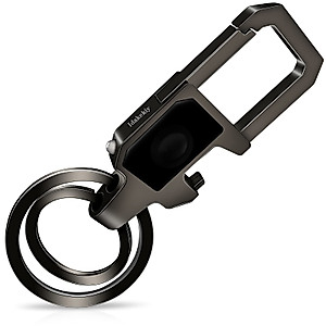 Idakekiy Key Chain LED Light and Bottle Opener with 2 Key Rings Car Key Chain for Men and Women